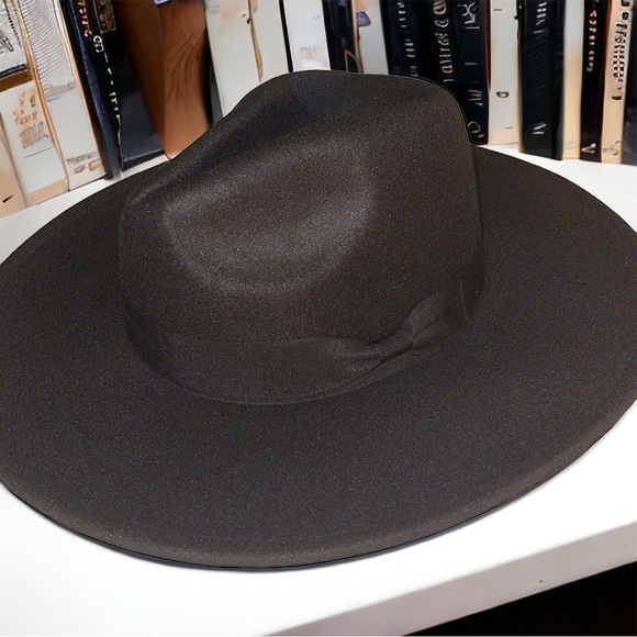Accessories | Black Felt Panama Hat | Poshmark